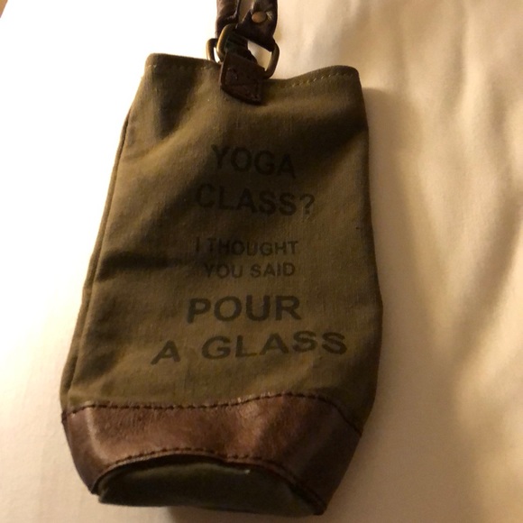 Other | Nwt Wine Bag By Monabcom Yoga Class I Thought You Said Pour Me ...